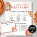 What's Your Pizza Name With Name Tags, Pizza Baby Shower Games, Pizza ...