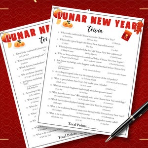 Lunar New Year Trivia,2025 Chinese New Year Games,chinese Party Games ...