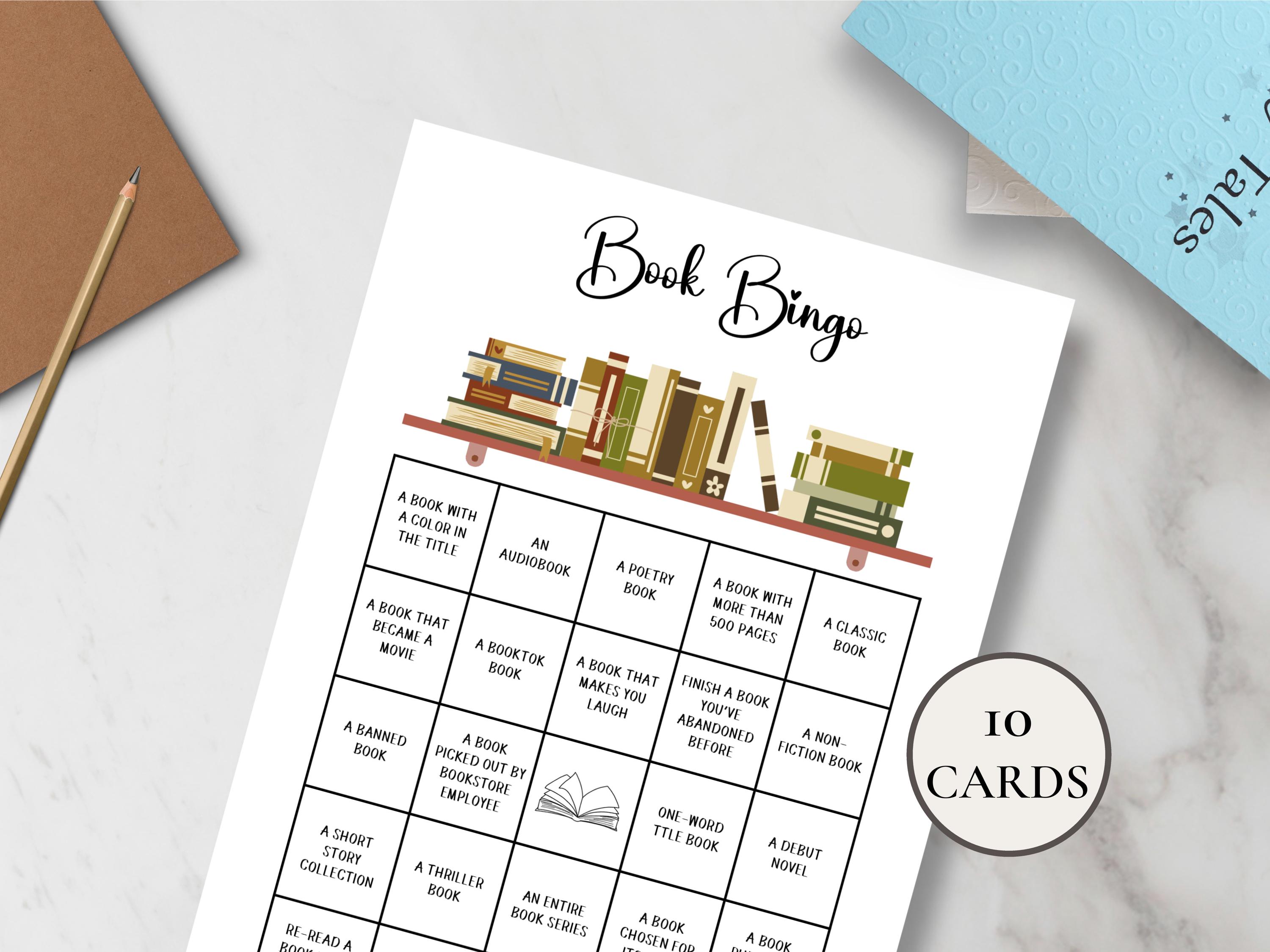 Book Bingo Game, Book Bingo Reading Challenge, Book Club Activities ...