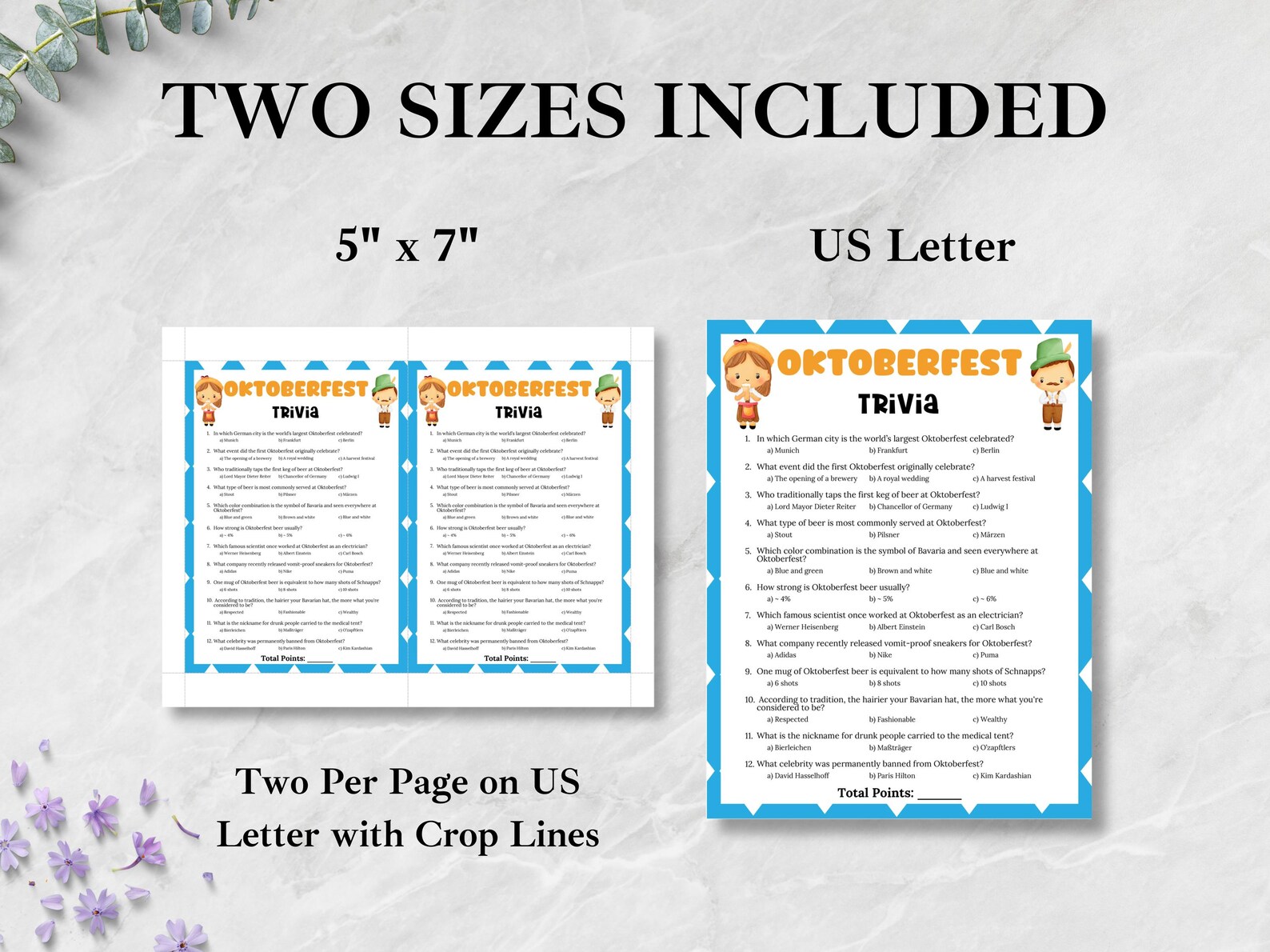 Oktoberfest Trivia Game, Oktoberfest Party Game for Kids & Adults ...