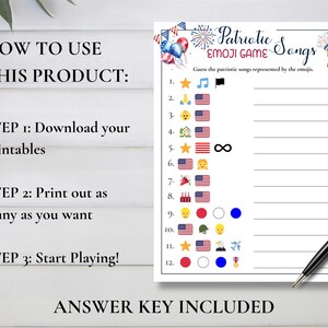 4th of July Emoji Game, Patriotic Songs Trivia Questions, Emoji Quiz ...