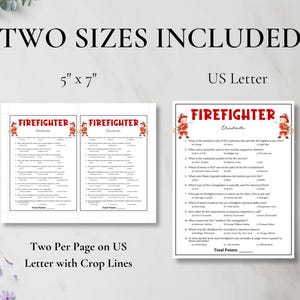 Firefighter Trivia, Firefighter Day Activities, Firefighter Birthday ...