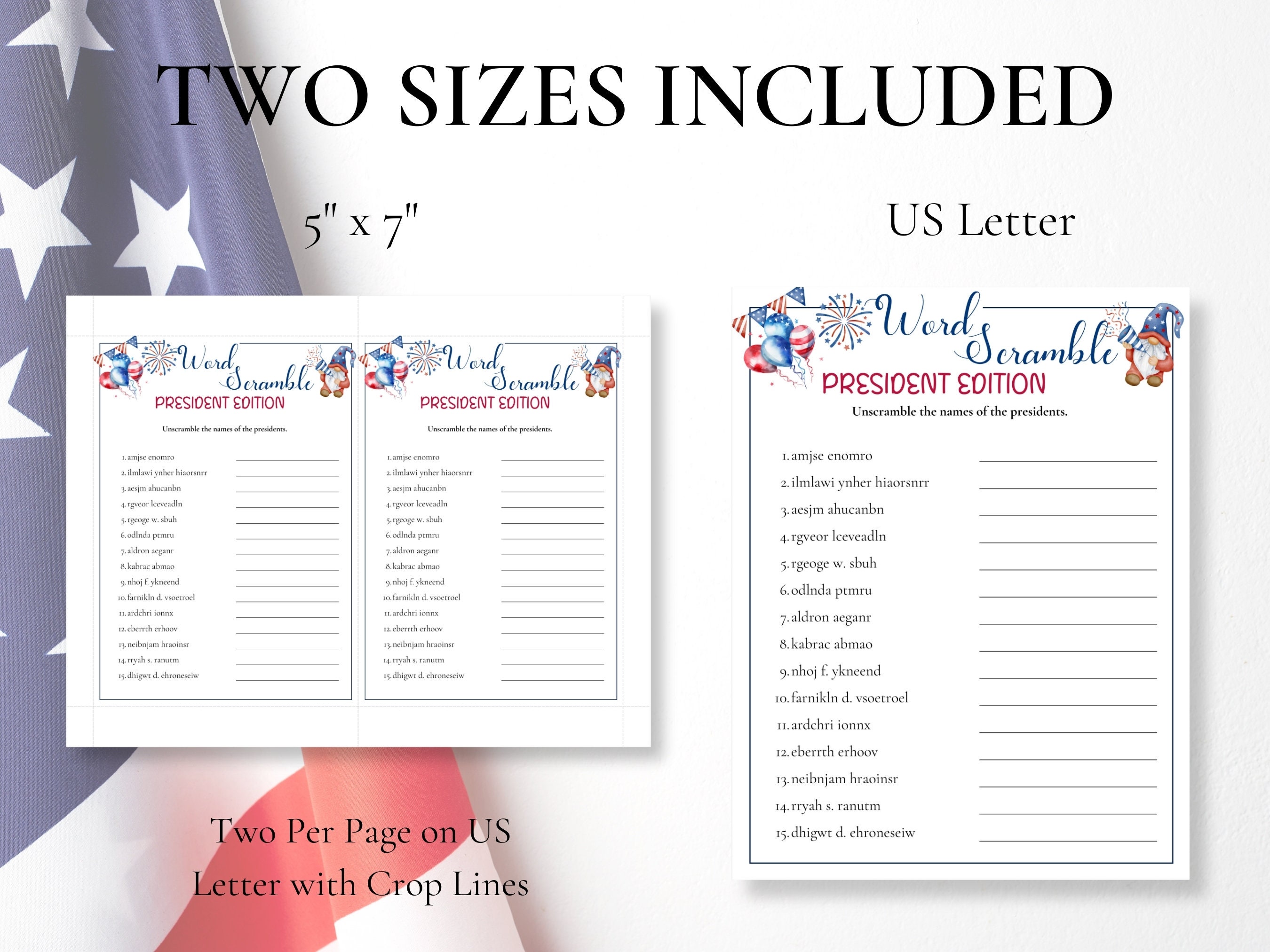 4th of July Word Scramble, 4th of July Trivia Questions for Kids ...
