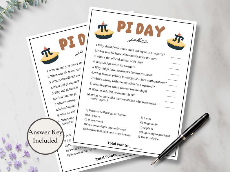Pi Day Jokes, Math Jokes and Puns, Pi Day Activities for Kids & Adults ...