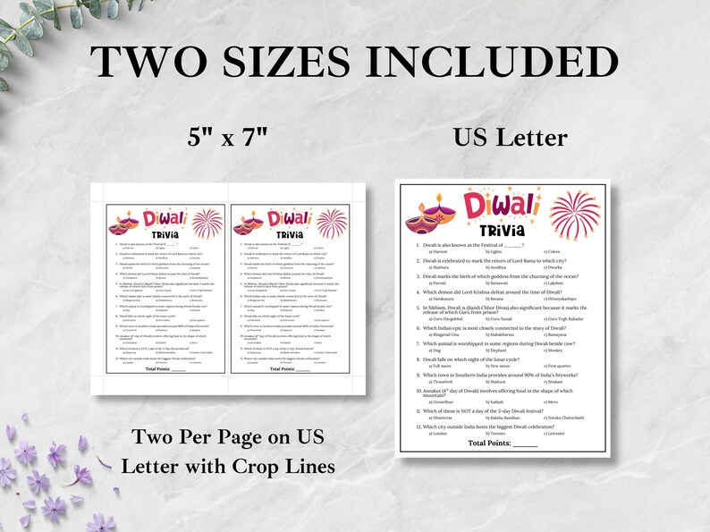Diwali Trivia Game, Diwali Games, Diwali Party Game, Indian Party Game ...