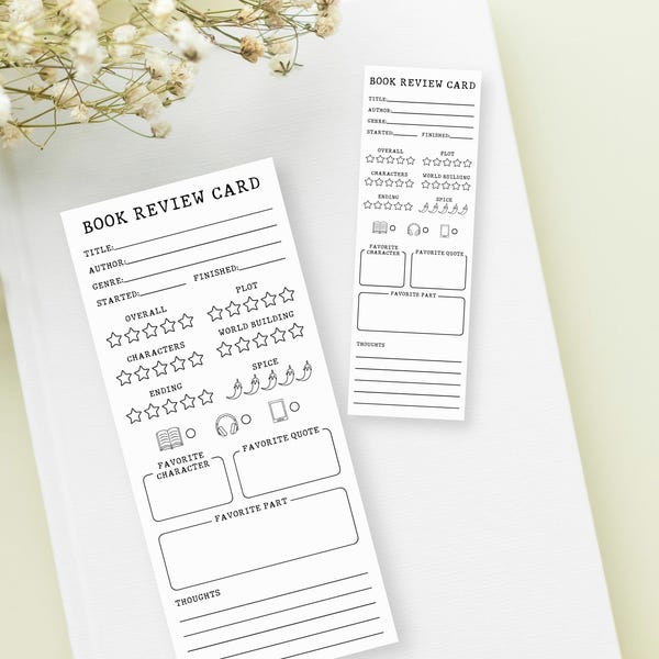 Card Book Summaries - Etsy