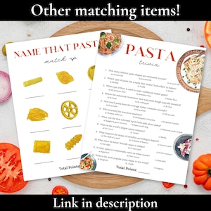 What's Your Pasta Name With Name Tags, Pasta Games for Kids&adults ...