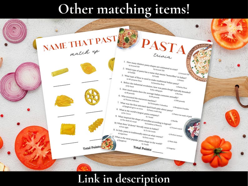 What's Your Pasta Name With Name Tags, Pasta Games for Kids&adults ...