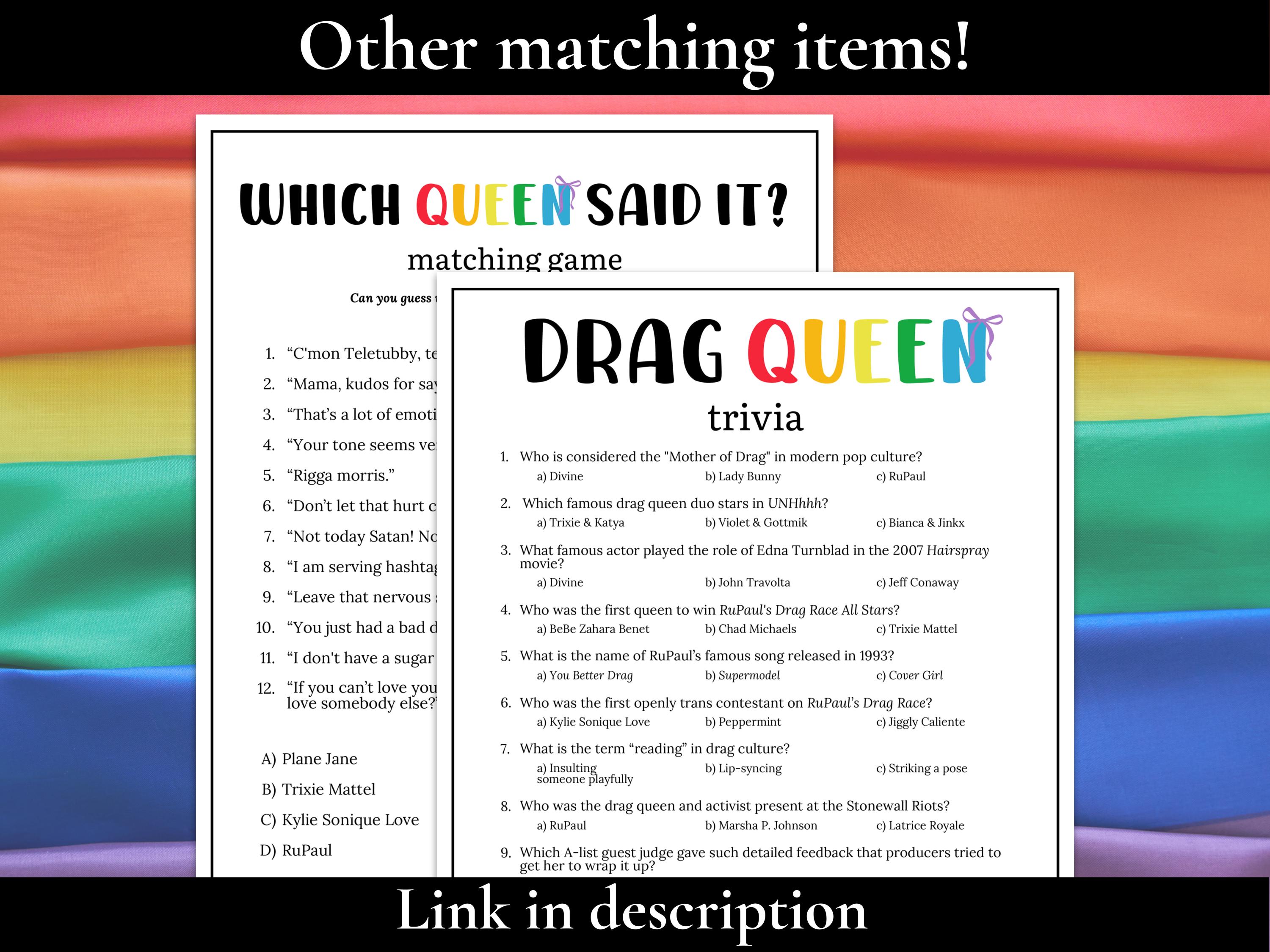 Pride Month Trivia Game, Pride Games for Work, Pride Party Ideas, Gay ...