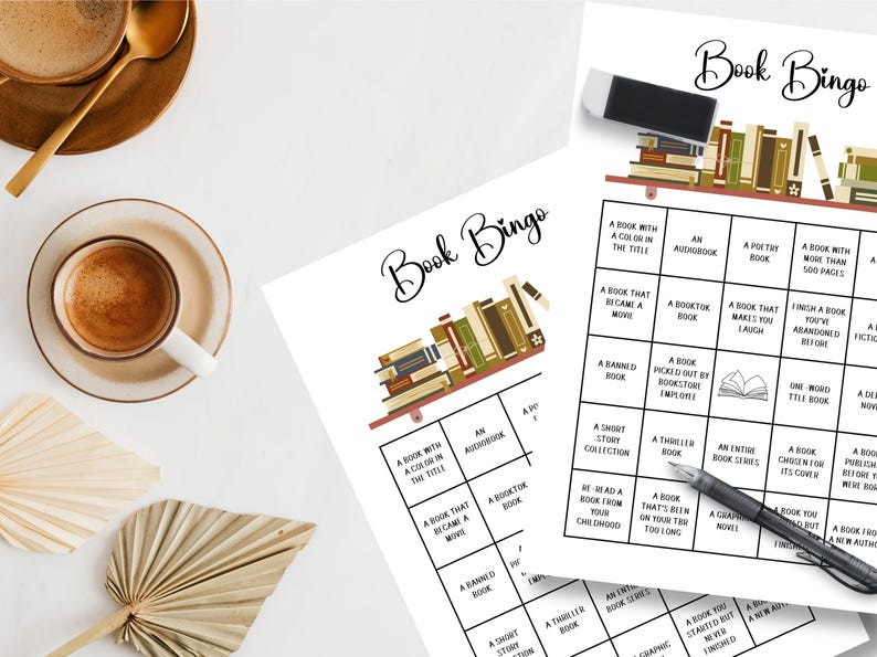 Book Bingo Game, Book Bingo Reading Challenge, Book Club Activities ...