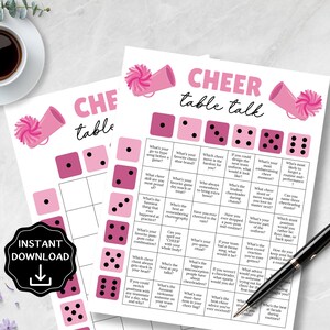 Cheer Team Bonding Game, Cheer Squad Dice Breaker Game, Cheer Team ...
