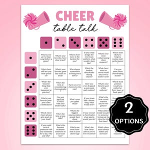 Cheer Team Bonding Game, Cheer Squad Dice Breaker Game, Cheer Team ...