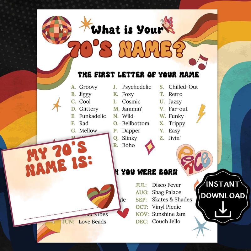 70s Theme Party - Etsy