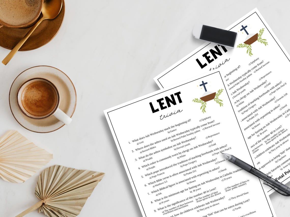 Lent Trivia Game, Easter Party Games, Sunday School Activities, Lenten ...