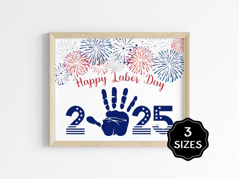 Labor Day 2025 Handprint Art, Labor Day Craft, Daycare or Preschool ...