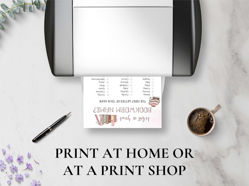 What's Your Bookworm Name With Name Tags, Book Club Games Printable ...