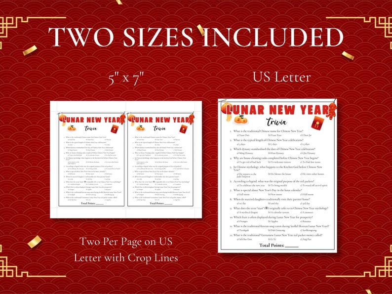 Lunar New Year Trivia,2025 Chinese New Year Games,chinese Party Games ...
