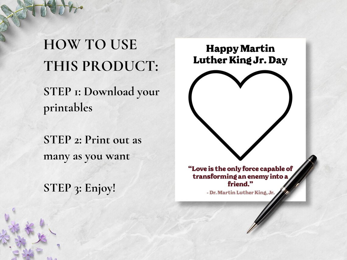 Martin Luther King Day Fingerprint Craft, MLK Day Handprint Art, Black ...