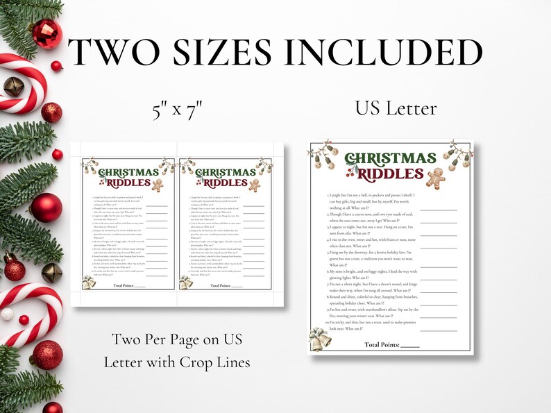 Christmas Riddles Who Am I Game, Kid Christmas Jokes and Riddles, Funny ...