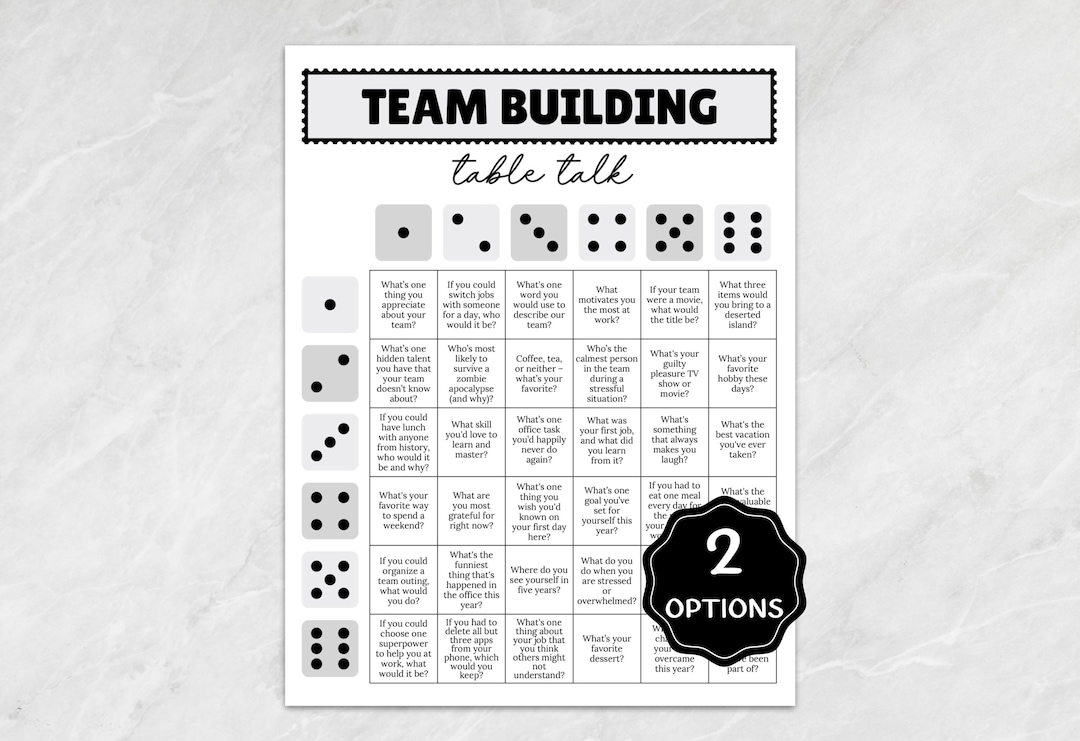 Team Building Roll and Share Game, Team Building Games for Work, Office ...