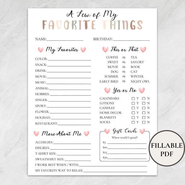Favorite Things - Etsy