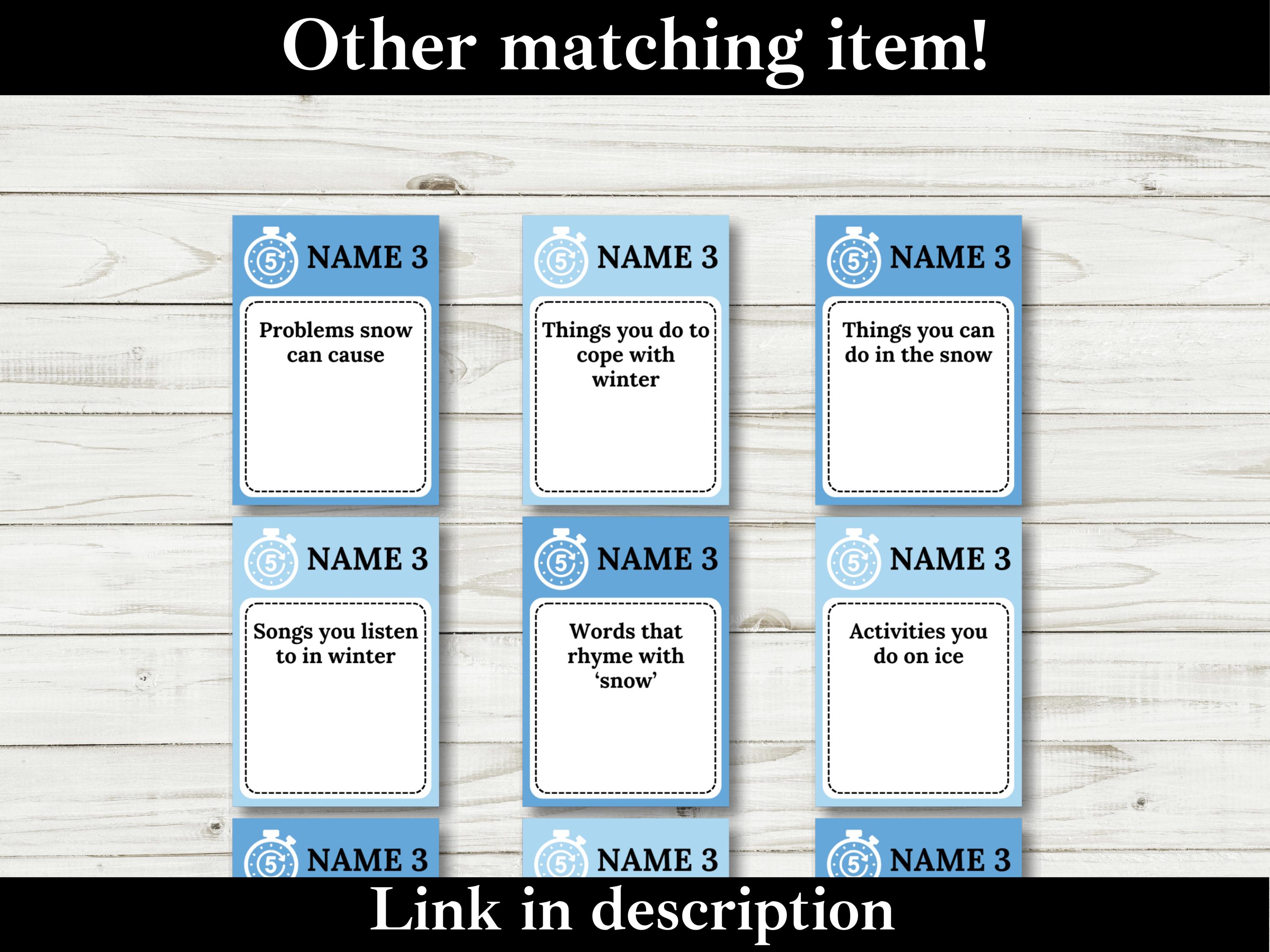Winter Trivia Game, Which Came First Winter Game, Winter Party Games ...
