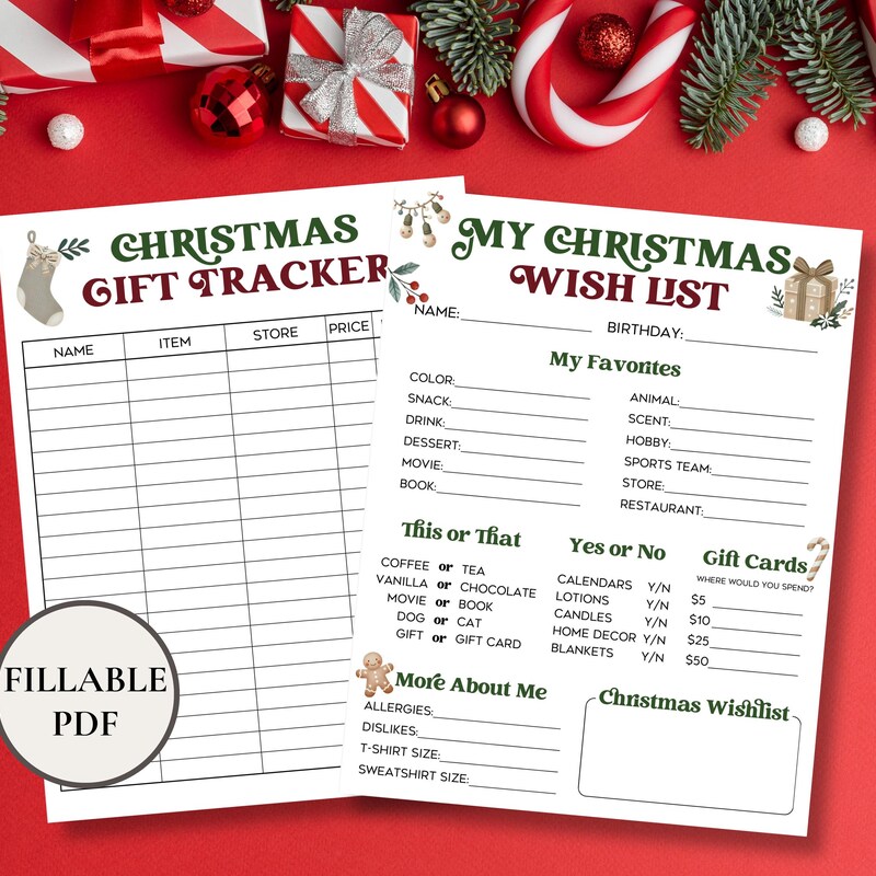 Employee Christmas Wish List Template - Etsy