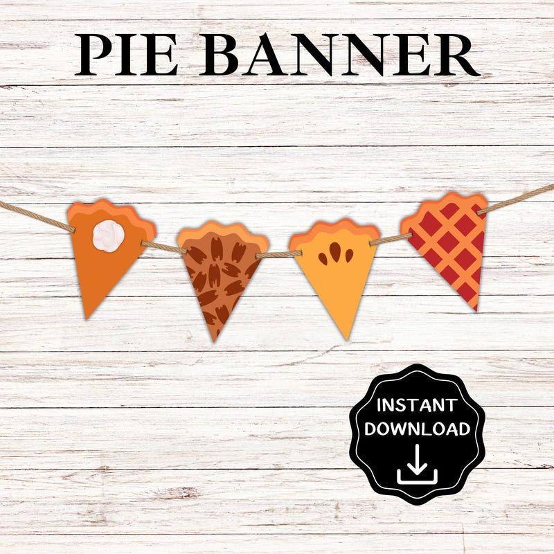 Printable Pie Decorations - Etsy