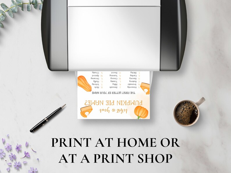 What's Your Pumpkin Pie Name Game With Name Tags, Friendsgiving Party ...