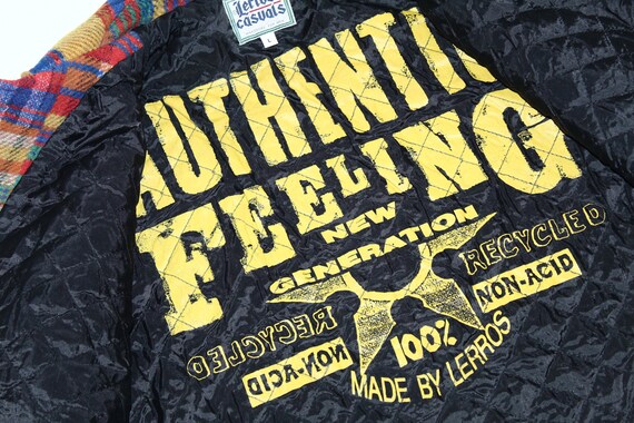 80s Lerros New Generation Recycled Patchwork Flannel … - Gem