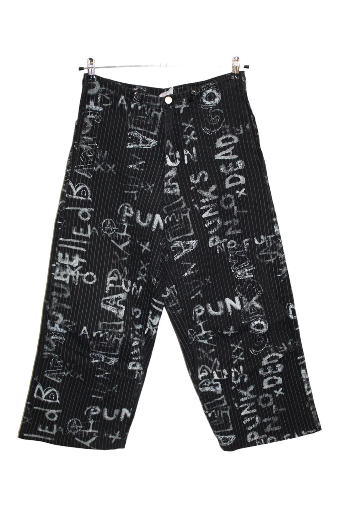 Rare Crazy Vintage ANNILUCE Y2K Punk Poem Hickory Wide Leg Cropped ...