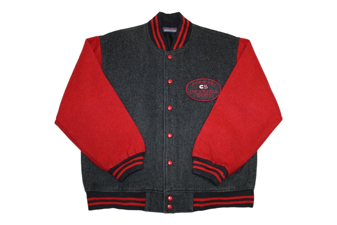 Crocodile Sports Wool Varsity Jacket - Etsy