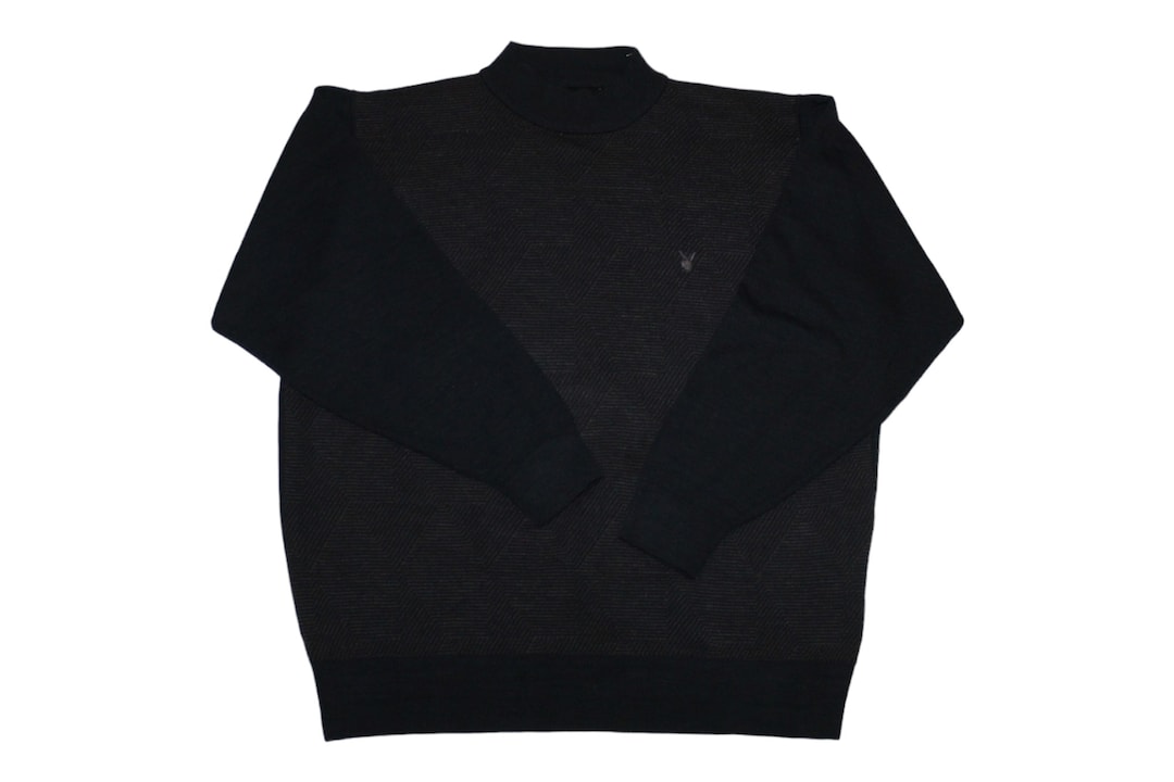 VTG Playboy Y2K Rabbit Head Design High Neck Jumper - Etsy