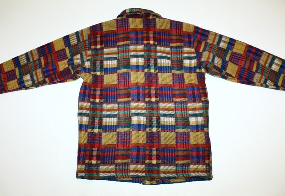 80s Lerros New Generation Recycled Patchwork Flannel … - Gem