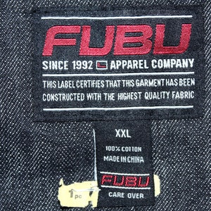 VTG Fubu the Collection Raw Denim Work Jacket - Etsy