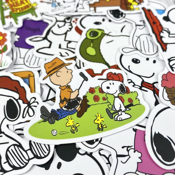 Snoopy Stickers - Etsy