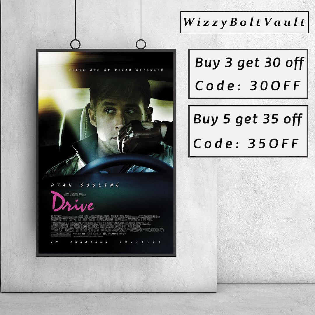 Drive Movie Posters, Limited Collectibles, High Quality Canvas Prints ...