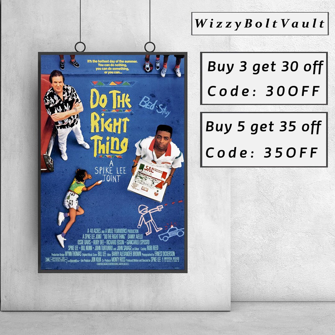 Do the Right Thing Movie Posters, Limited Collectibles, High Quality ...