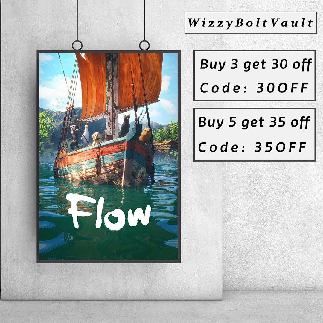 Flow Movie Posters, Limited Collectibles, High Quality Canvas Prints ...