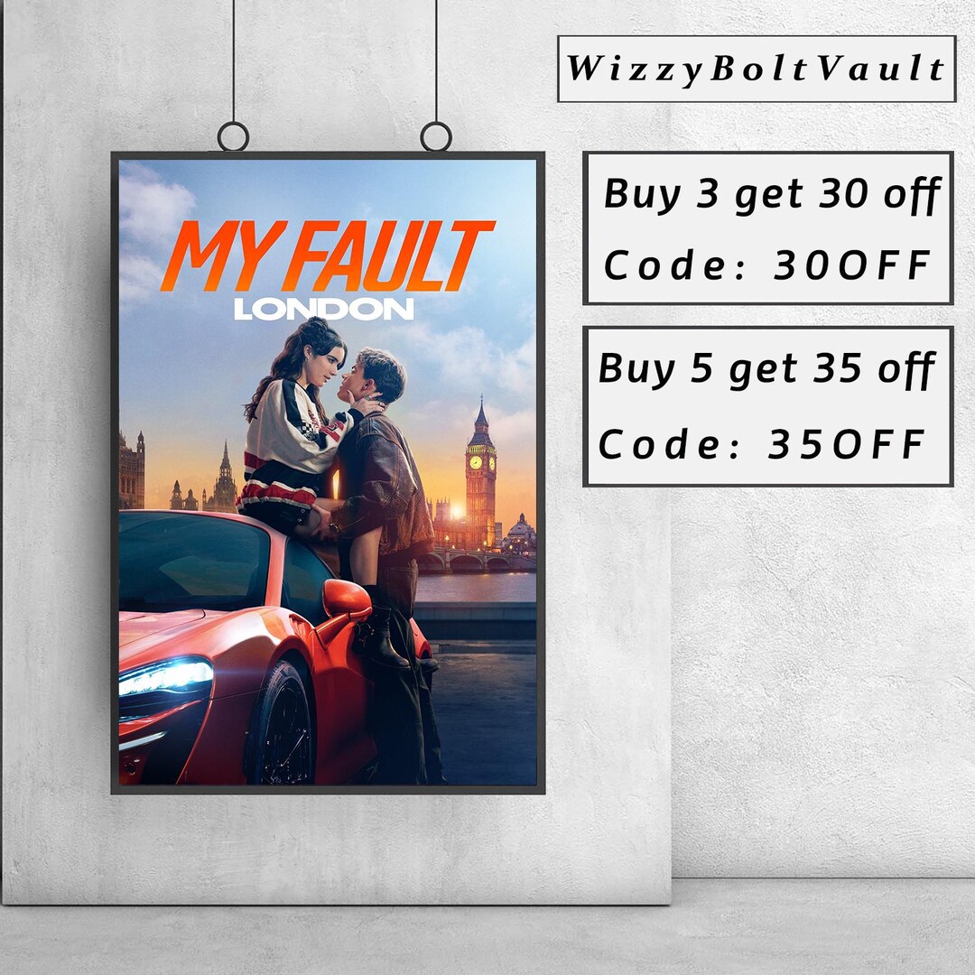 My Fault London Movie Posters, Limited Collectibles, High Quality ...