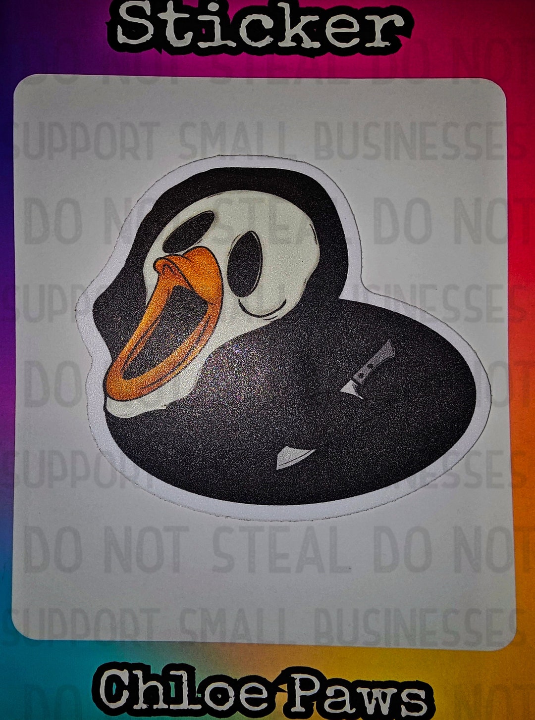 Scream Ghostface Duck Horror Sticker Unique Decal for Horror Movie ...