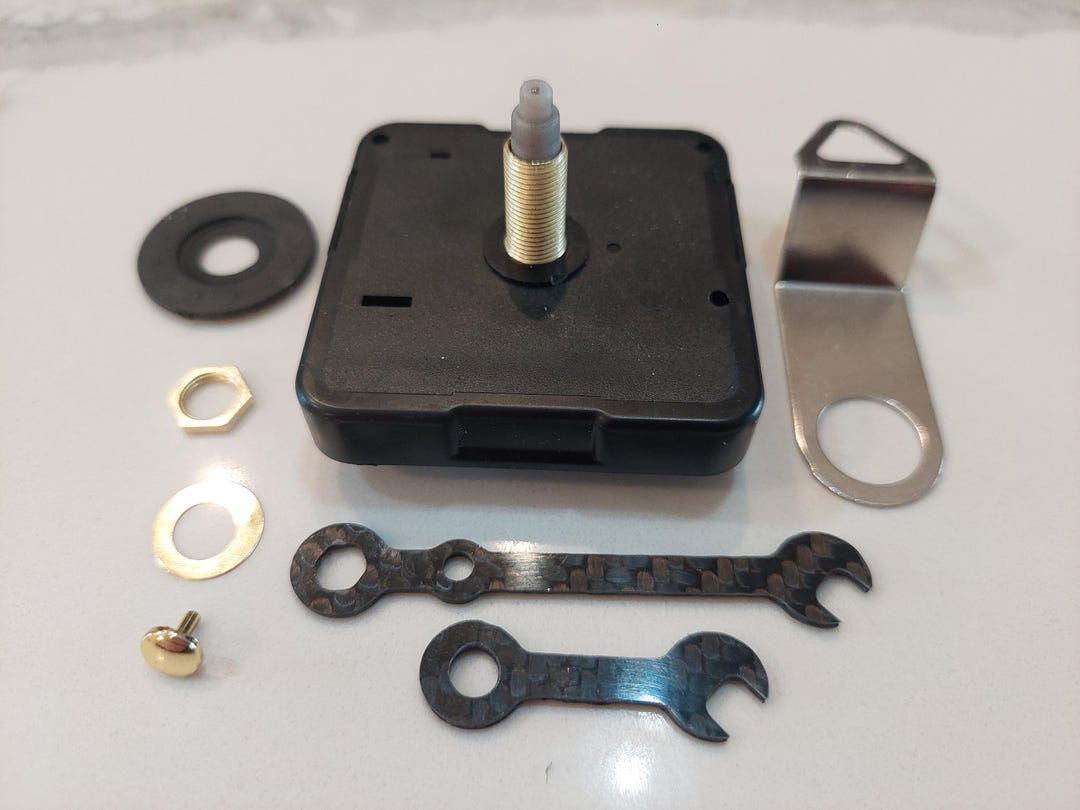 Real Carbon Fiber Wrench Clock Hands Kit With Quiet Mechanism Optional ...