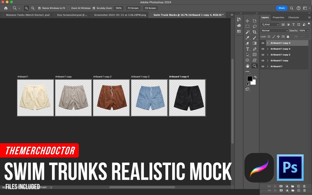 Real Nylon Sports Shorts Tech Pack: Editable Photoshop Files in Blue ...