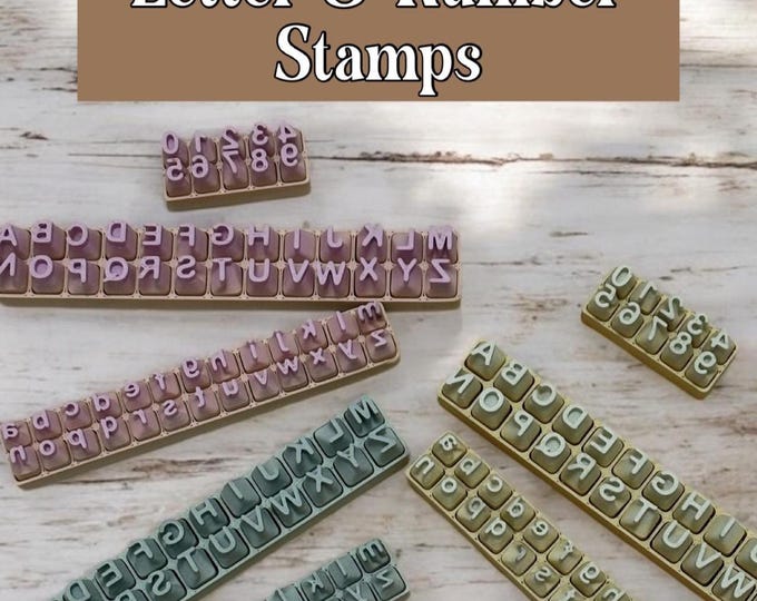 Letter & Number Stamps Set 7MM - Etsy