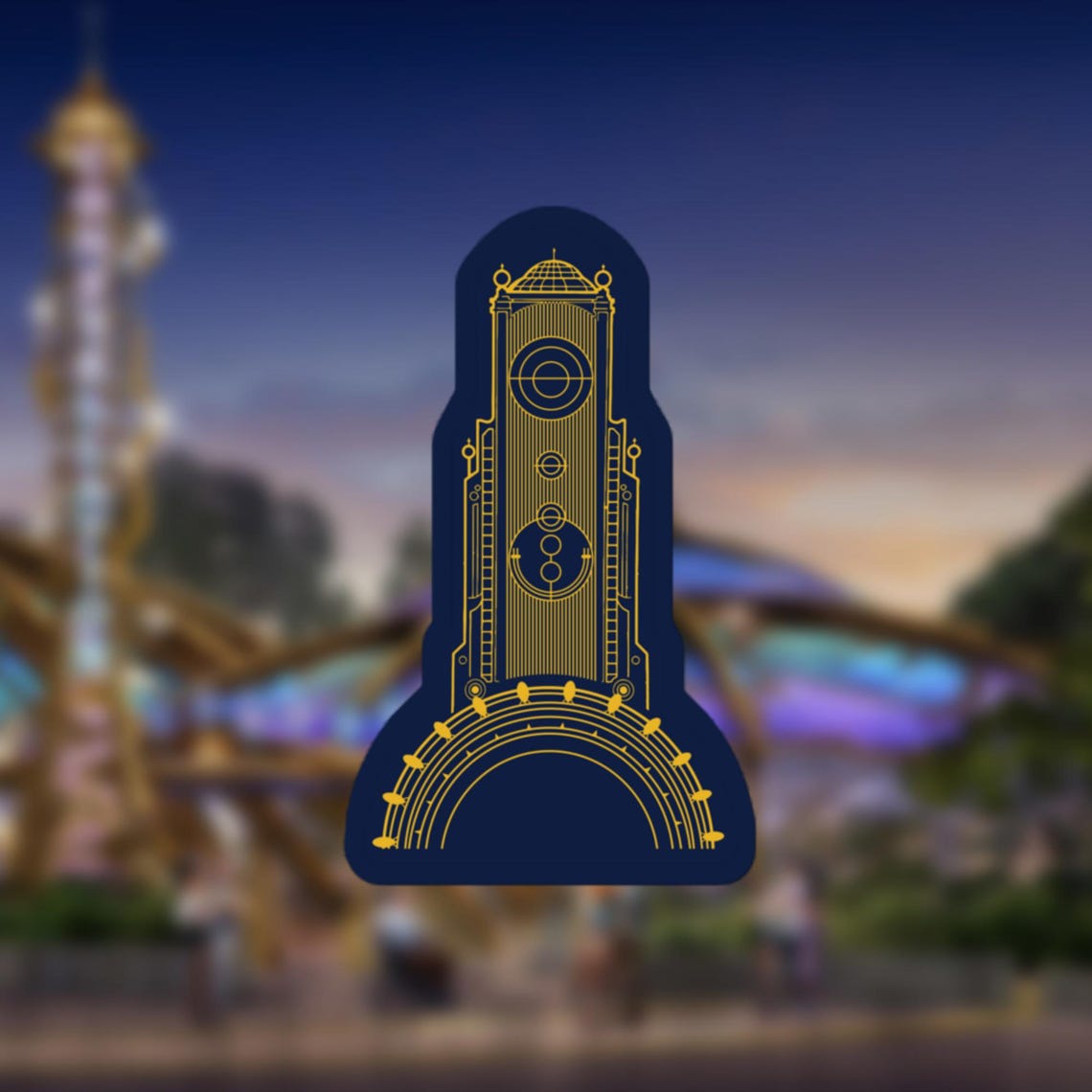 Chronos Portal Navy Sticker | Inspired by Epic Universe | Theme Park ...