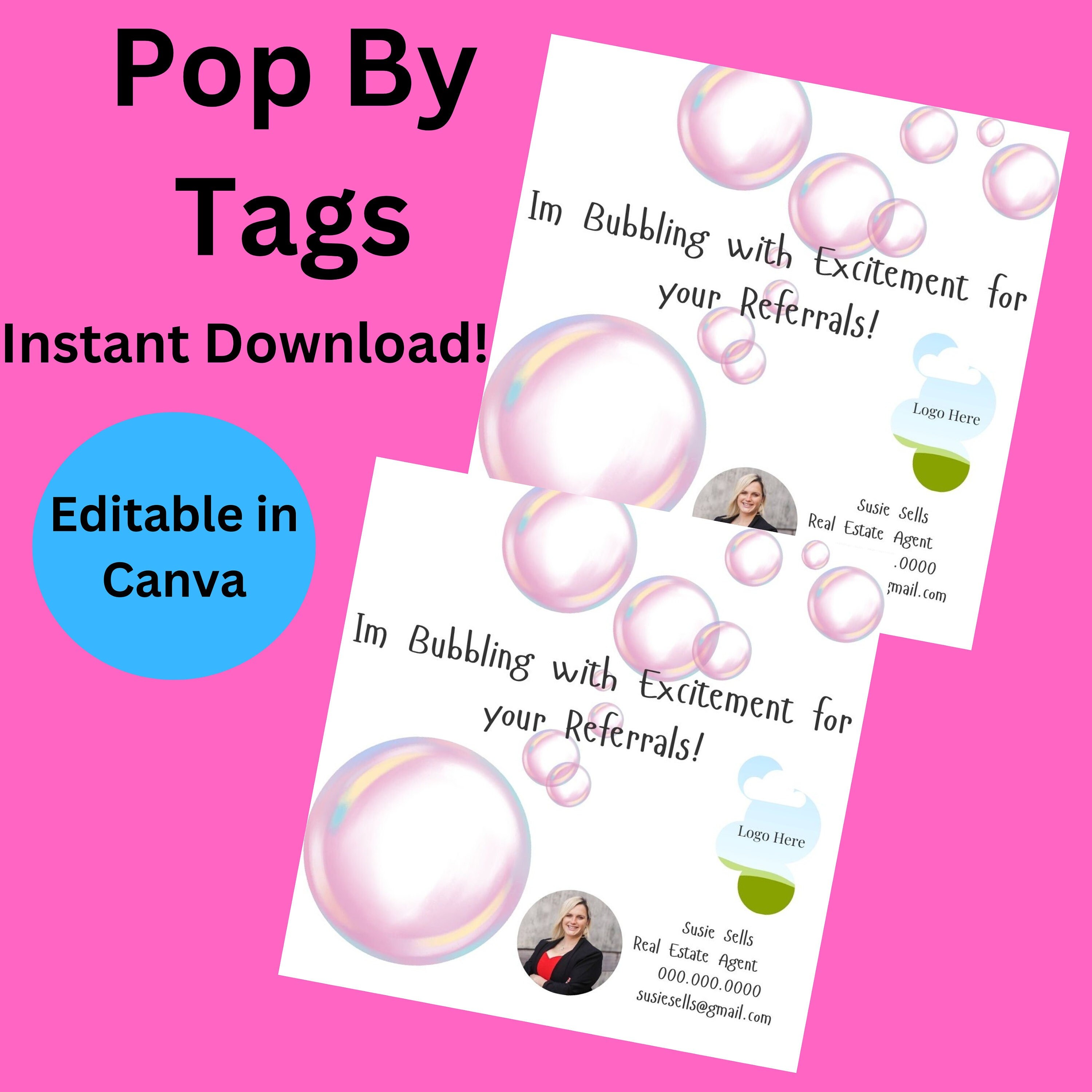 Editable Template Real Estate Marketing Printable Digital File Farm Tag ...