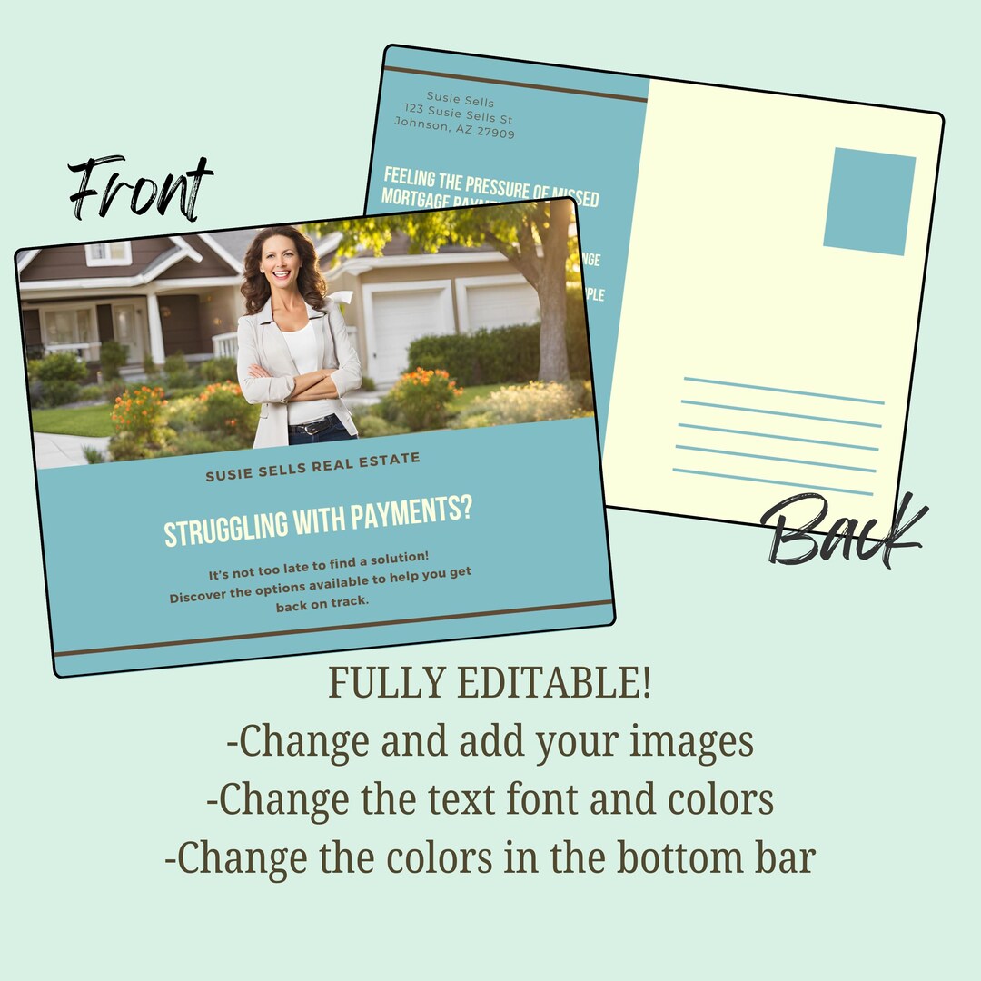 Foreclosure Postcard | Fake Foreclosure Notice | Preforeclosure ...