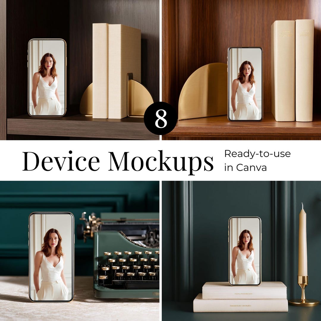 Device Mockups Canva, Digital Mockups, iPhone Mockups, Etsy Listing ...