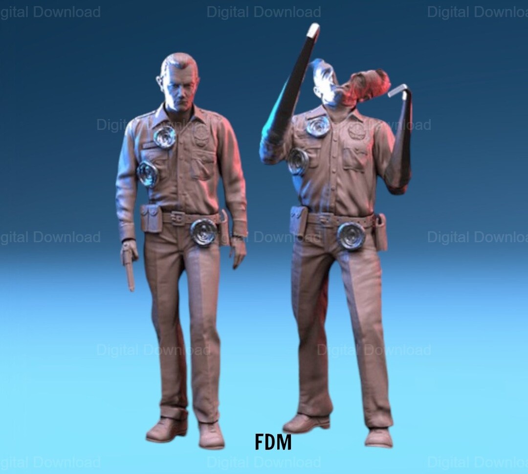 Terminator T-1000 Endoskeleton STL Files, T-1000 3D Model, Terminator ...