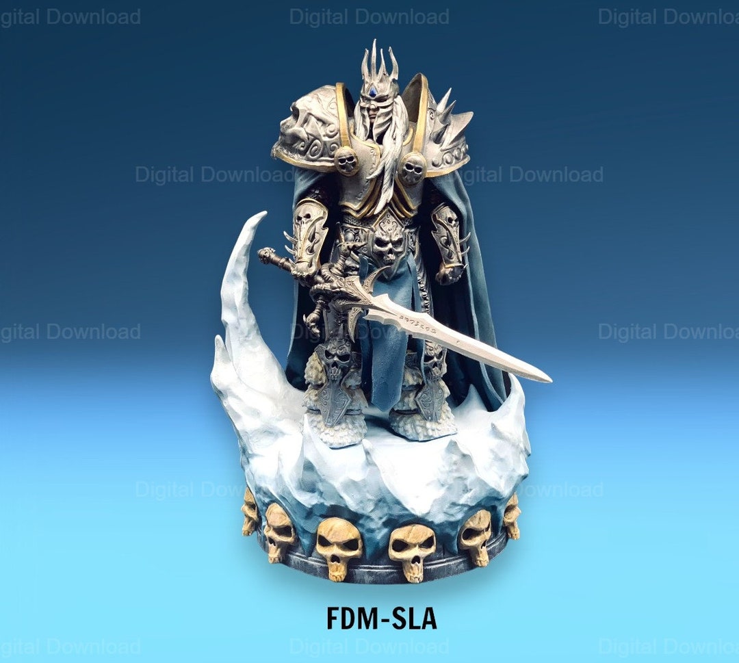 World of Warcraft Lich King STL Files, Lich King 3D Model, Lich King ...